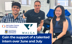 Gain the support of a UWA student intern | WALGA